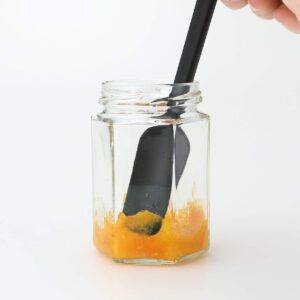 MUJI 82932423 Silicone Jam Spoon, Approx. 7.5 inches (19 cm), Black