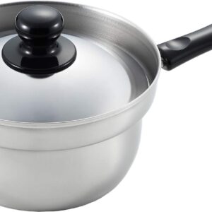 Yoshikawa SJ3199 Kurumen Tei Single Handled Pot 6.3 inches (16 cm), 2.1 L (2.1 L) with Lid, Made in Japan