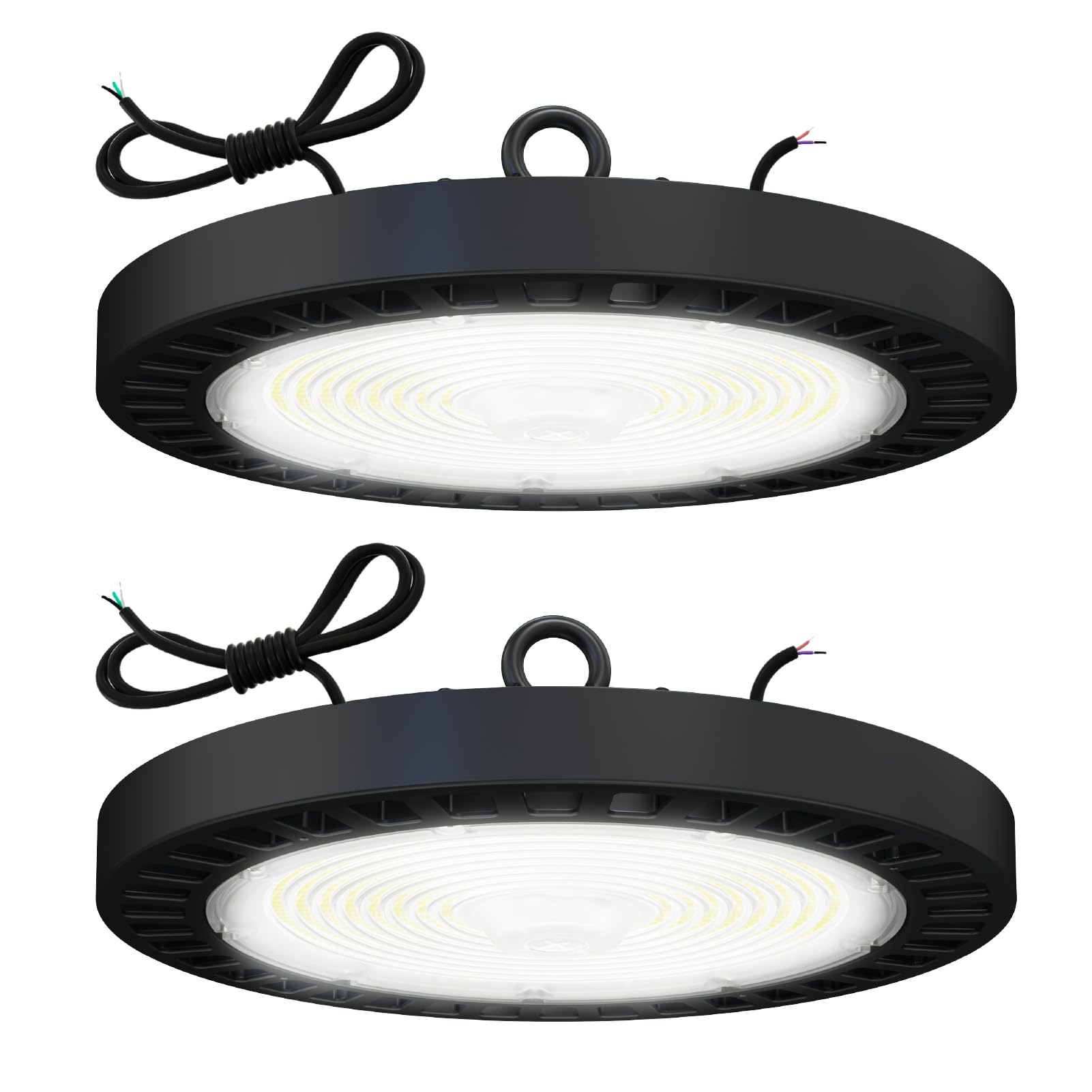 Sunco UFO LED High Bay Light, Lighting for Warehouse, 6000K Daylight Deluxe, 240W, 34800 LM, 100-277V, Dimmable 0-10V, IP65 Waterproof Weatherproof, Super Bright, UL 2 Pack