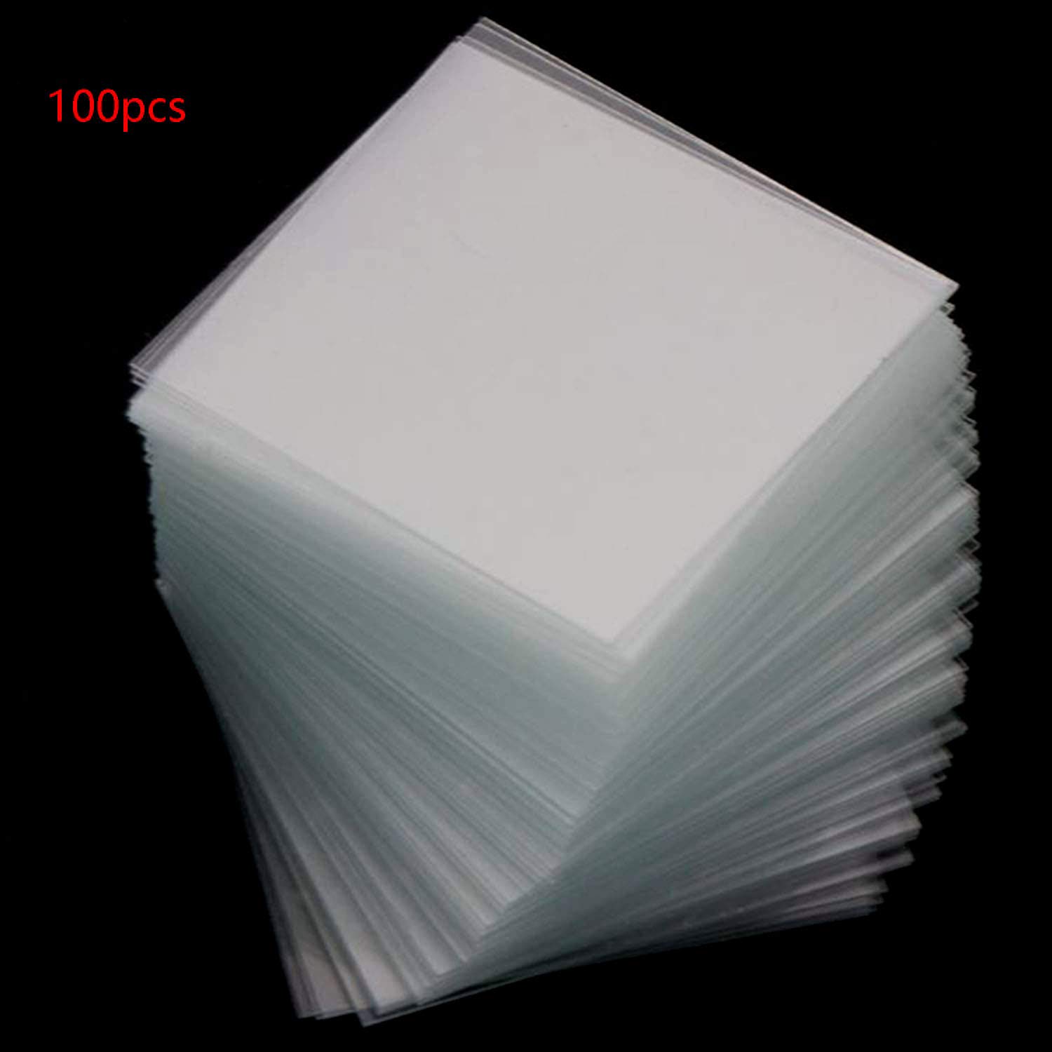 DGZZI Coverslip 100PCS 18x18mm Microscope Cover Glass for Basic Biological Science Education