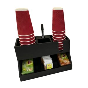 Sundia Coffee Bar Station Organizer Tea Bag Storage Cup Lid Pod Holder Double Tier for Office Kitchen Counter Decor Outdoor Party