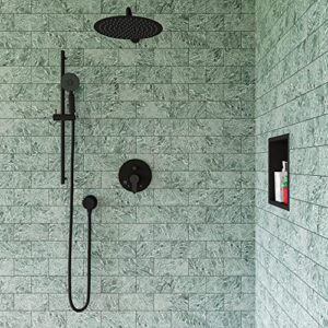 ALFI brand ABSA16R-BM Shower Arm, Black Matte