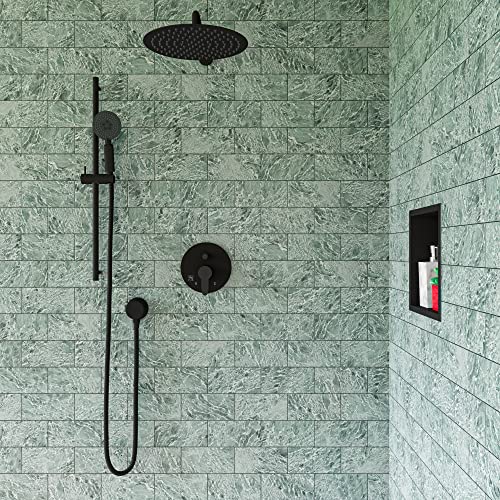 ALFI brand ABSA16R-BM Shower Arm, Black Matte