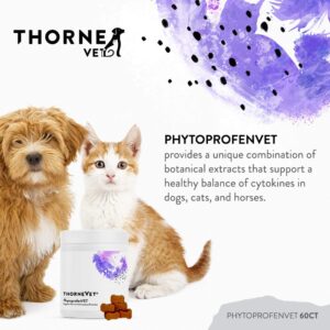 ThorneVet PhytoprofenVET – Inflammatory Support for Dogs, Cats & Horses, 60 Soft Chews