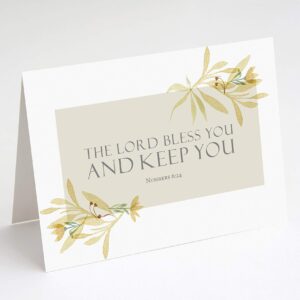 Religious Thank You Cards with Bible Verse - Watercolor Scripture Design - Pack of 24 - Rectangle