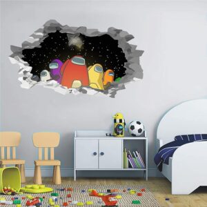 unicorn among us wall stickers for bedroom wall decals,wall decor for kids,computer desk wall waterproof hot game stickers for laptop,water bottles