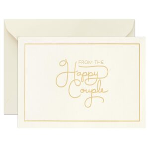 hallmark pack of 100 wedding thank you cards (happy couple)