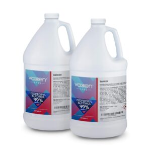 isopropyl alcohol 99% (ipa) - usp-nf grade concentrated rubbing alcohol - made in usa - 128 fl oz/gallon (2 pack)