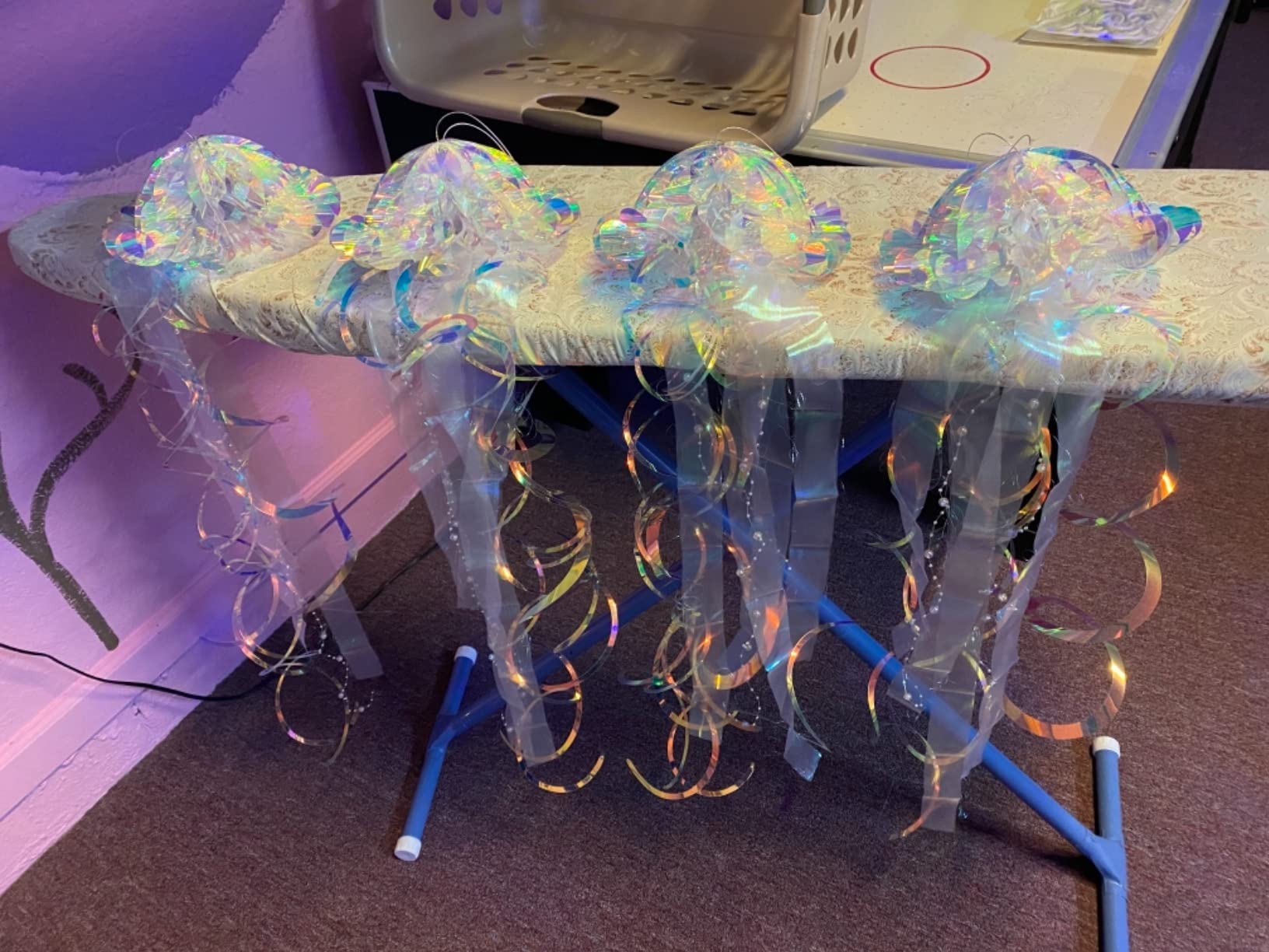 Cheerland Iridescent Jellyfish Under The Sea Little Mermaid Party Decoration Party Table Centerpiece Hanging Jelly Fish Decor Ocean Theme Birthday Wedding Bridal Baby Shower Party Supplies