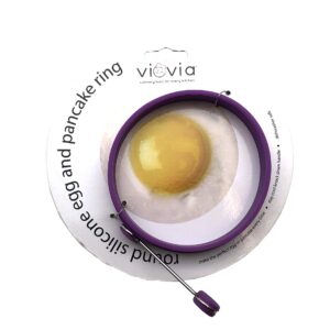 VIOVIA ROUND SILICONE EGG AND PANCAKE RING