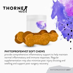 ThorneVet PhytoprofenVET – Inflammatory Support for Dogs, Cats & Horses, 60 Soft Chews