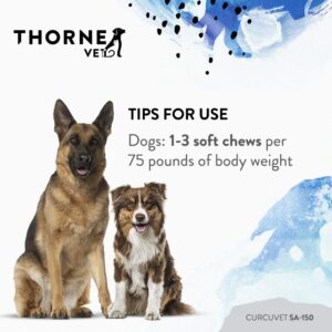 ThorneVET CurcuVET-SA150 – Joint, Muscle, Liver & GI Support for Medium & Large Dogs, 90 Soft Chews