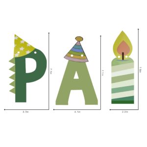 TmppDeco Dinosaur Birthday Banner - Dinosaur Happy Birthday Banner, Dinosaur Theme Birthday Party Decorations for Kids