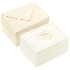 Hallmark Pack of 100 Wedding Thank You Cards (Happy Couple)