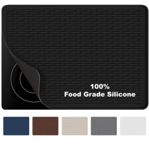 Abra® Silicone Stove Top Covers for Electric Stove | Premium 100% Food Grade Silicone Stove Mat For Glass Top Stove | Glass Top Stove Cover Protector (28x20, Jet Black)