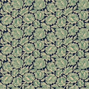 henry glass fabrics gratitude and grace kim diehl vintage floral blue