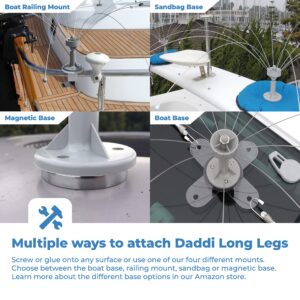 Bird Barrier Daddi Long Legs | 8-Ft Stainless Steel Bird Deterrent for Outside, HVAC, Boat, Docks - Effective Bird Repellent for Seagull, Pigeon, Woodpeckers, Ducks, and Large Birds | Scare Birds Away