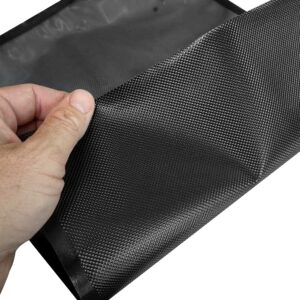 SEZONS - Diamond Bags - Vacuum Sealing bags 5mil - 50 bags (15x20, Black/Clear)