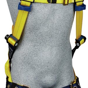 3M DBI-SALA Delta Comfort Vest-Style Scaffolding Harness 1100945, Yellow, Small, 1 EA