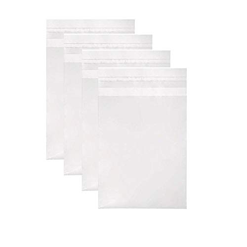 WerkaSi 150 Pack Clear Plastic Envelopes Bags 5 x 7-inch Self Sealing Christmas Cellophane Clear Plastic Photo Card Protector Sleeves Cookie Poly Bags for Treats Greeting Cards (150 Pack)