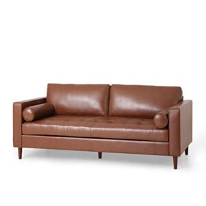 christopher knight home malinta sofas, cognac brown + espresso