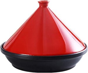 ceramic tagine pot red ceramic tagine pot|30 cm braiser pan with ceramic lid|slow cooker without lead cooking healthy food (color : red, size : 125×145cm(49x57inch))