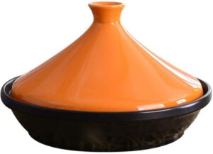 ceramic tagine pot high capacity tagine pot with lid|smoke-free non-stick cookware saucepan home kitchen|for most open flame cookware (color : b)