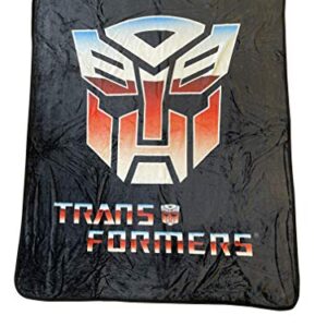 Transformers Hasbro Autobot Symbol 80's Cartoon Printed Plush Throw Blanket