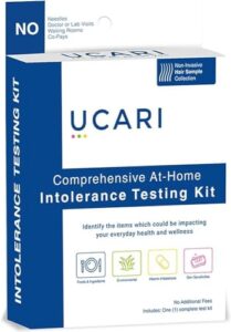 ucari sensitivity test for humans | screens for 1500+ intolerances | food & environment analysis | non invasive home test hair sample method | results in 48 hours | adults & kids