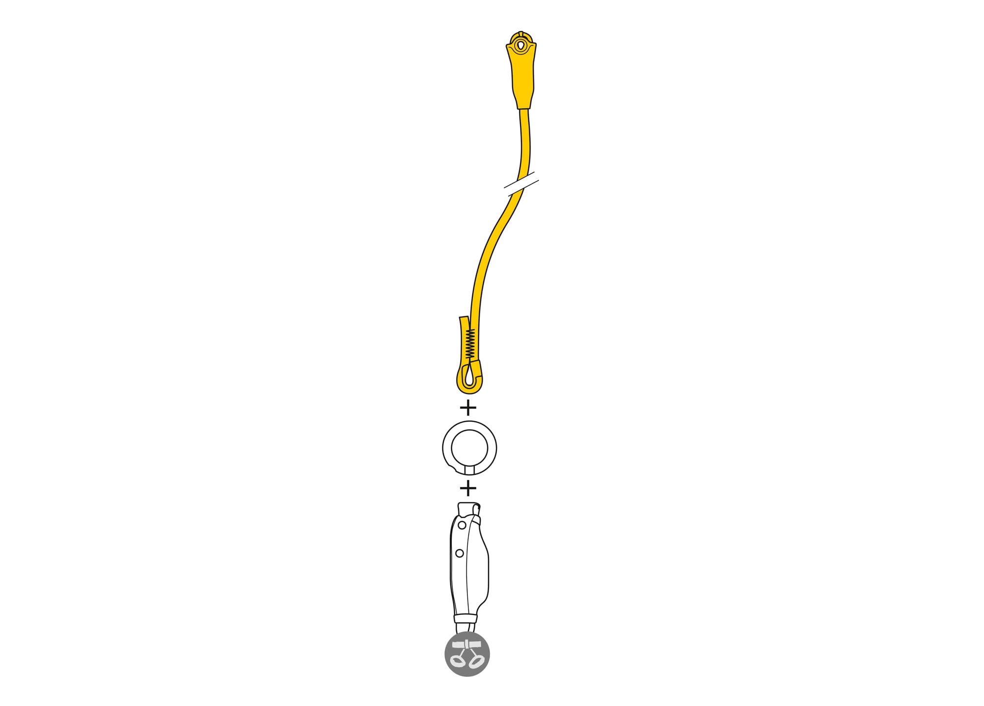 PETZL, Jane-i Single Compose A Fall Arrest Lanyard