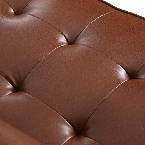 Christopher Knight Home Malinta Sofas, Cognac Brown + Espresso