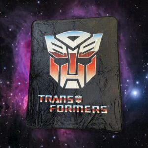 Transformers Hasbro Autobot Symbol 80's Cartoon Printed Plush Throw Blanket