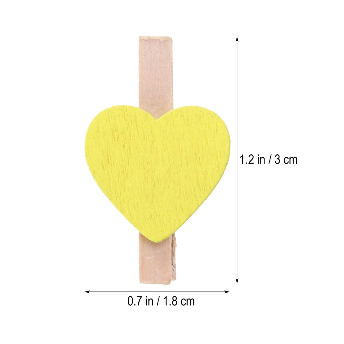 50pcs Love Clip Love Photo Clip Photo Mini Clip Photo Clip Love Photo Wood Clip