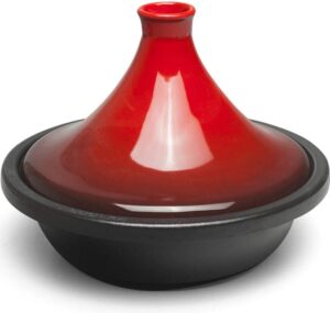 ceramic tagine pot 27 cm tajin cooking slow cooker|tagine pot with enameled cast iron base and cone-shaped lid|for braising slow cooking (color : b)