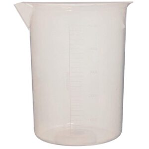 5000ml premium polypropylene beakers, euro style, molded graduations, karter scientific (pack of 2)