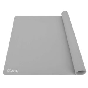 sapid extra large silicone sheet for crafts, thick silicone jewelry casting mats, nonstick nonslip silicon mat for epoxy resin, art painting, heat- resistance counter mat (20"×27.9", gray)