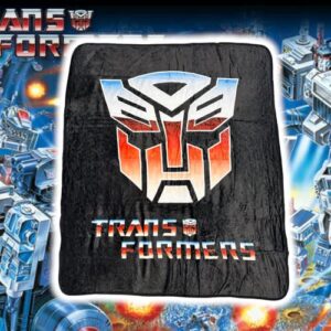 Transformers Hasbro Autobot Symbol 80's Cartoon Printed Plush Throw Blanket