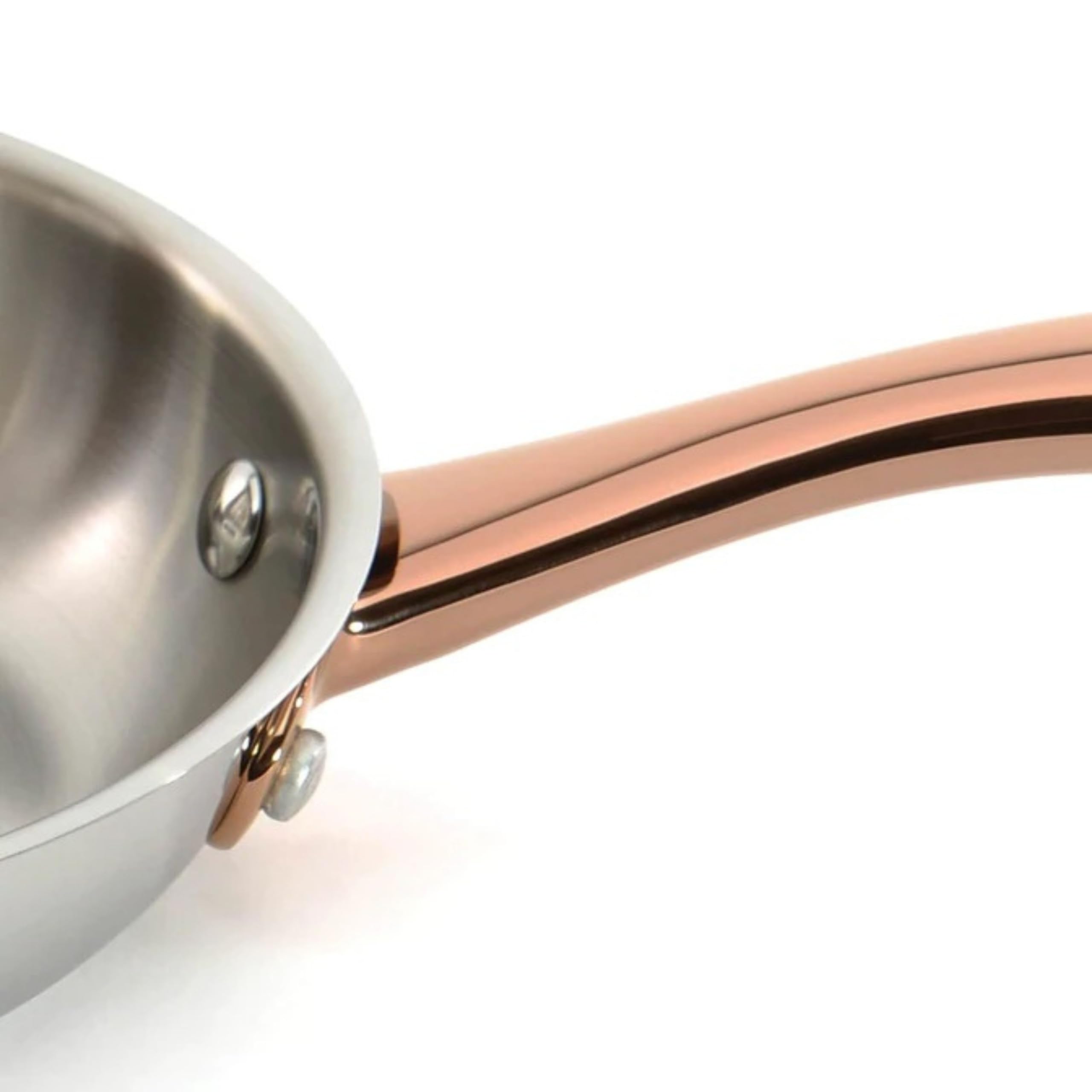 Berghoff Ouro 18/10 Stainless Steel Frying Pan 8", Rose Gold Handle, PFOA-free, Induction Cooktop, Fast, Even Heat