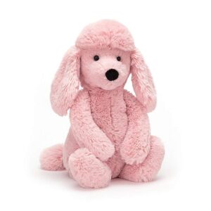 poodle plush toy, 16 inch stuffed animal throw plushie pillow doll, soft pink fluffy puppy dog hugging cushion - present for every age & occasion, pink poodle