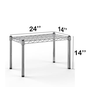 Regal Altair 14''W x 24''L x 14''H Chrome Plated Wire Dunnage Rack | Off The Floor Storage