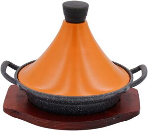 qianmei ceramic tagine pot 20 cm cast iron tagine|slow cooker with enamel lid pot for cooking healthy food|smoke-free non-stick cookware saucepan