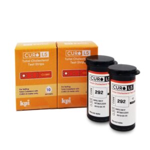 2 x curo l5 cholesterol test strips 10 ea total cholesterol test strips (device not included) total : 20 test strips