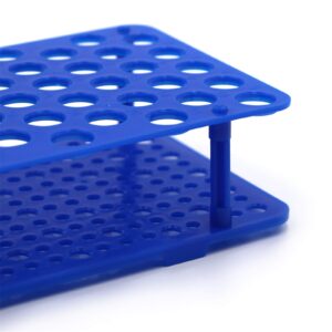 3pcs Plastic Test Tube Rack Holder for 10ml/15ml Centrifuge Tubes, 50 Holes Detachable Centrifuge Tube Rack for Lab