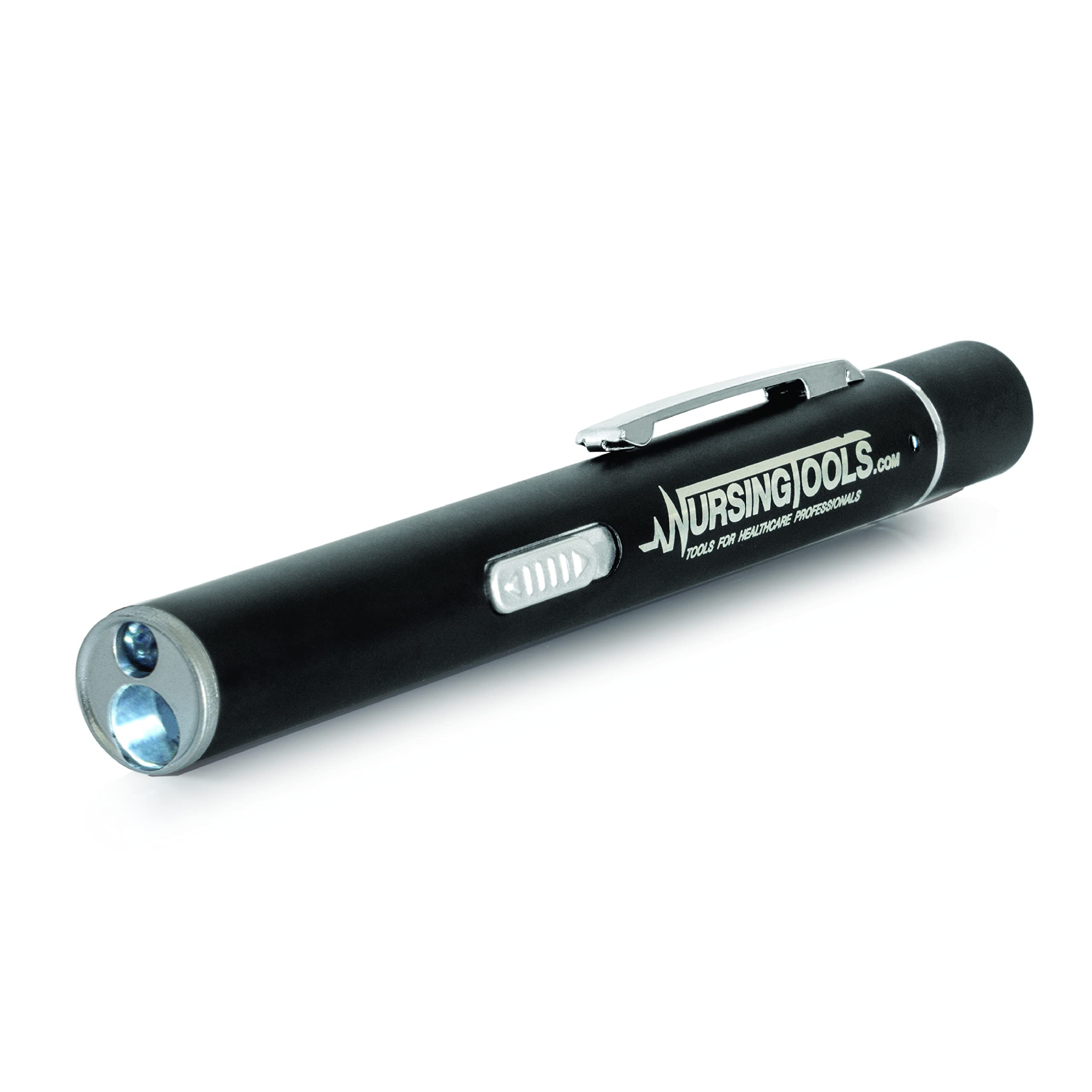 Dual Beam Penlight for Nurses, Students & Medical Doctors - USB LED Rechargeable w/Pupil Gauge & 4 cm Measurements