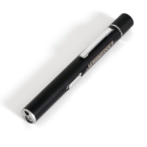 Dual Beam Penlight for Nurses, Students & Medical Doctors - USB LED Rechargeable w/Pupil Gauge & 4 cm Measurements