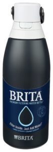 brita stainless steel water bottle with filter carbon 32oz, 1 ea