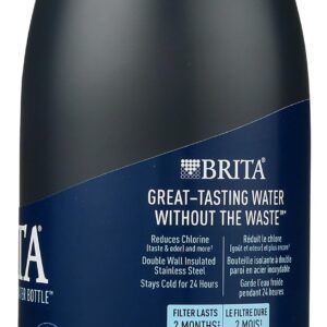 BRITA Stainless Steel Water Bottle with Filter Carbon 32oz, 1 EA