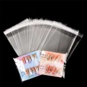 WerkaSi 150 Pack Clear Plastic Envelopes Bags 5 x 7-inch Self Sealing Christmas Cellophane Clear Plastic Photo Card Protector Sleeves Cookie Poly Bags for Treats Greeting Cards (150 Pack)