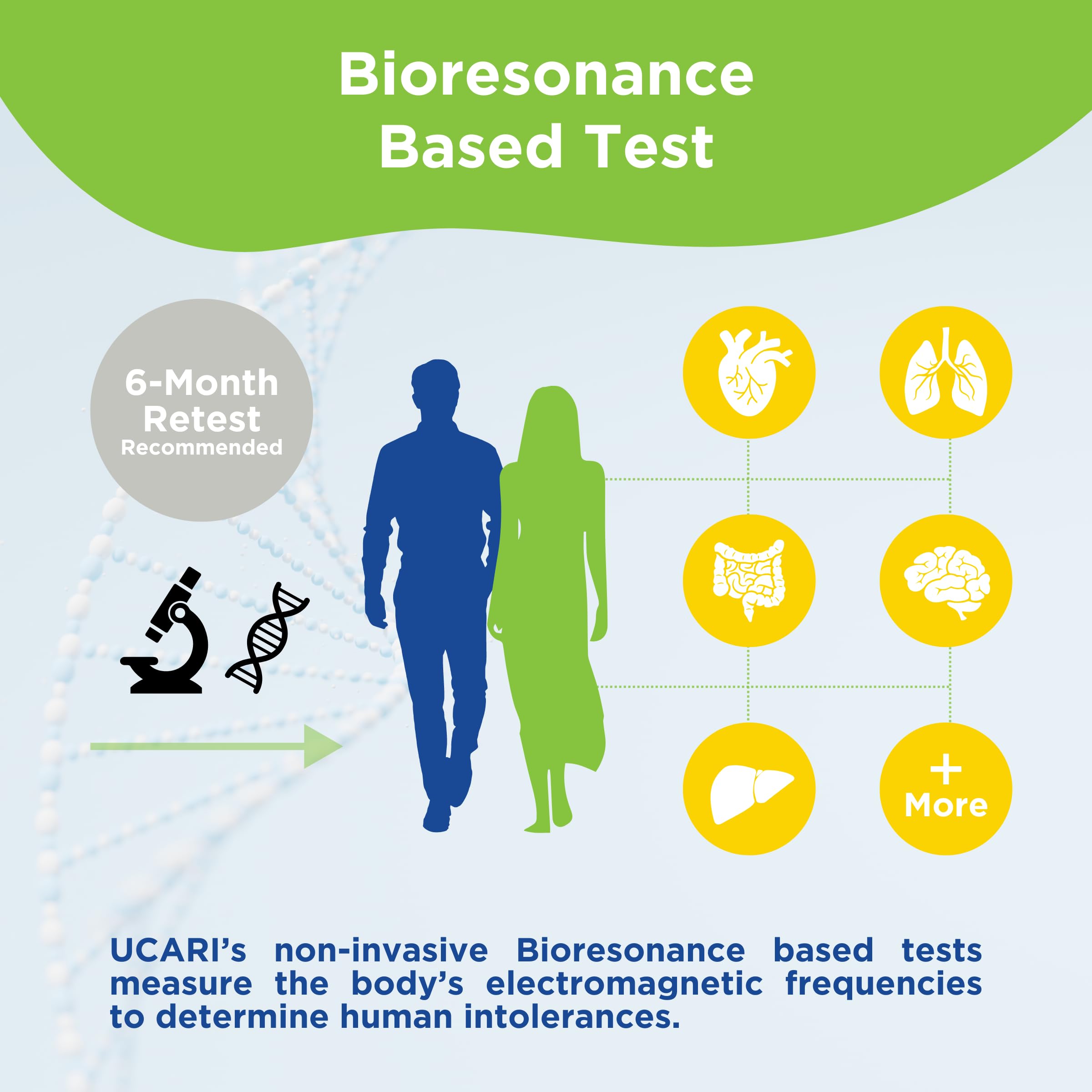 UCARI Sensitivity Test for Humans | Screens for 1500+ Intolerances | Food & Environment Analysis | Non Invasive Home Test Hair Sample Method | Results in 48 Hours | Adults & Kids