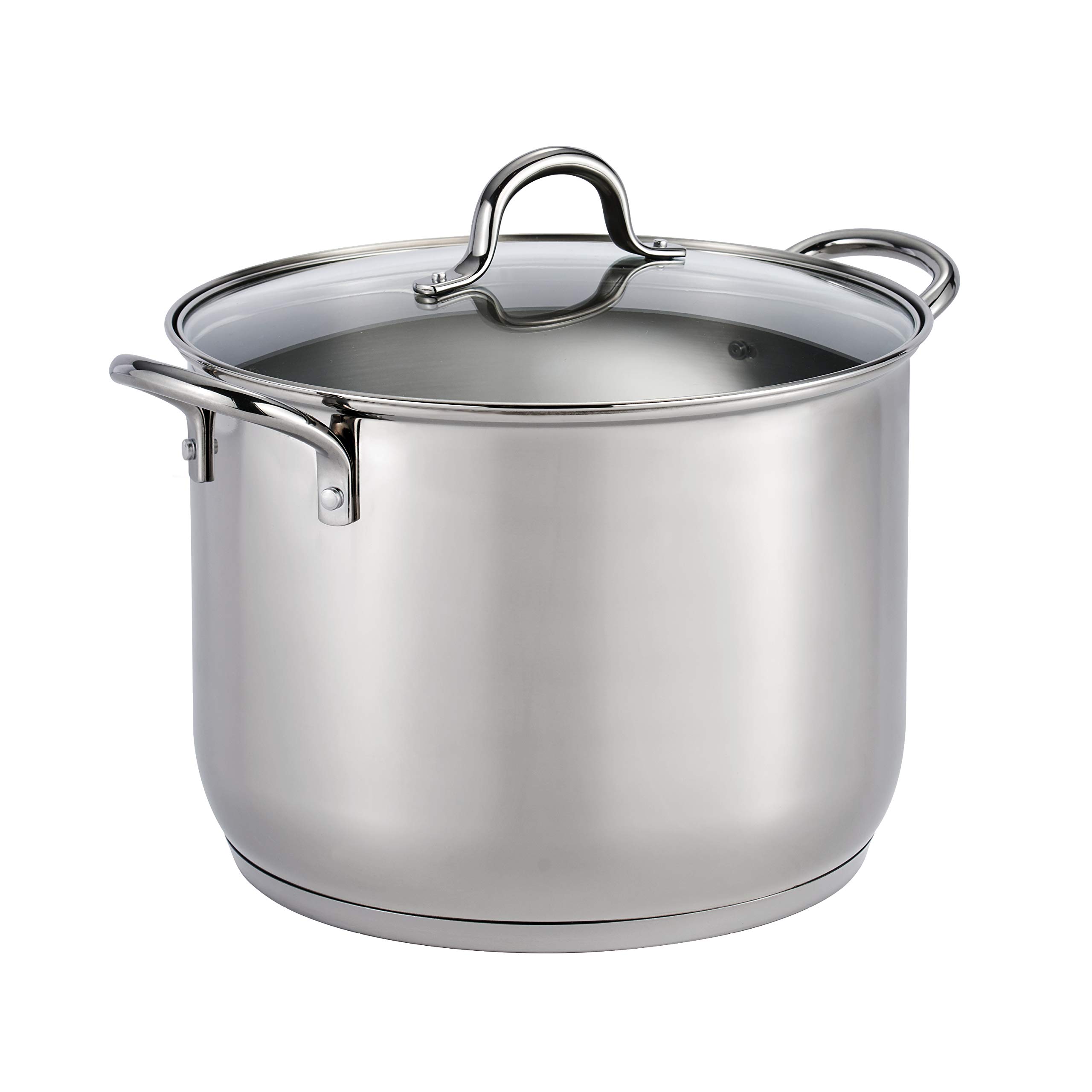 Tramontina Covered Stock Pot Stainless Steel 16 Qt, 80104/120DS